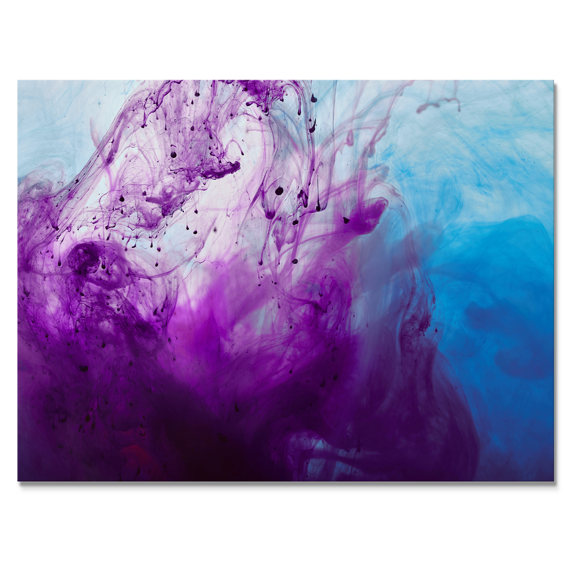 Wrought Studio Purple & Blue Mixing Liquid Ink II Purple And Blue ...