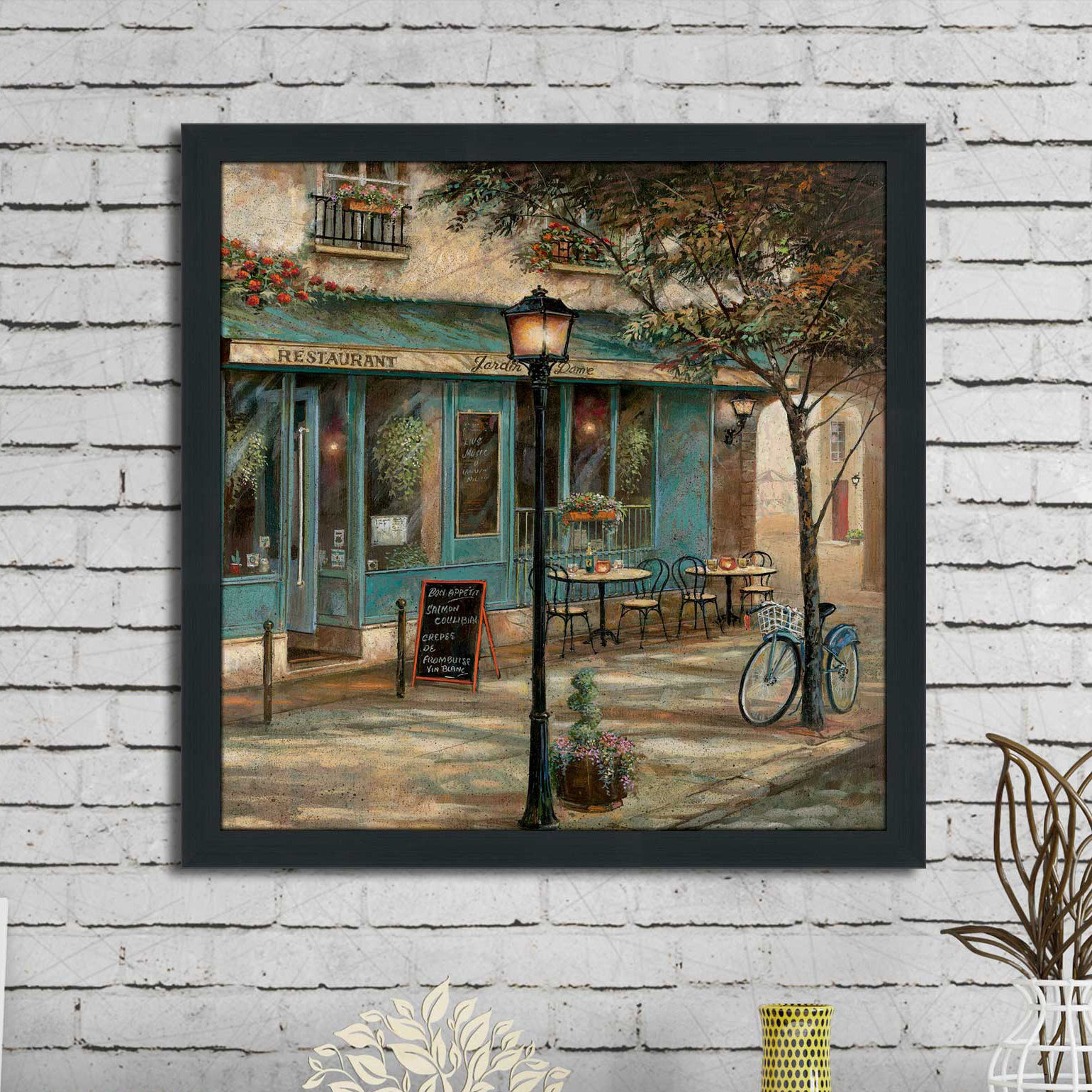 Fleur De Lis Living Jardin Notre Dame II Framed On Plastic/Acrylic by ...