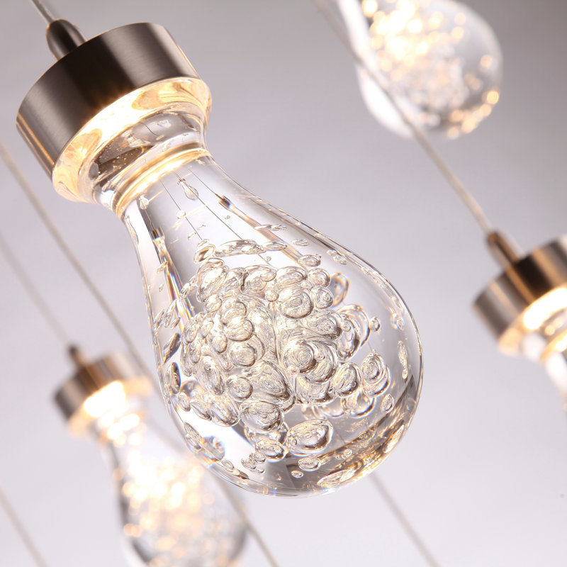 Orren Ellis Atoka 13-Light LED Cluster Bulb Pendant | Wayfair