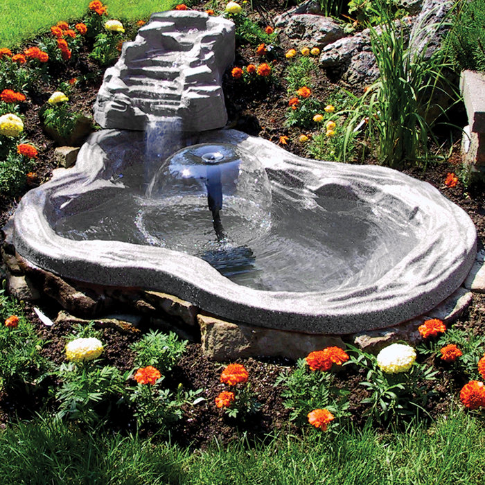 Algreen Tranquility Water Fall for Water Gardens and Ponds Spray Ring ...