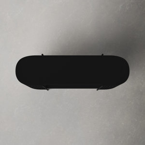 AllModern Sobro Black Metal Narrow Birdcage Style 2 Shelf Console Table ...