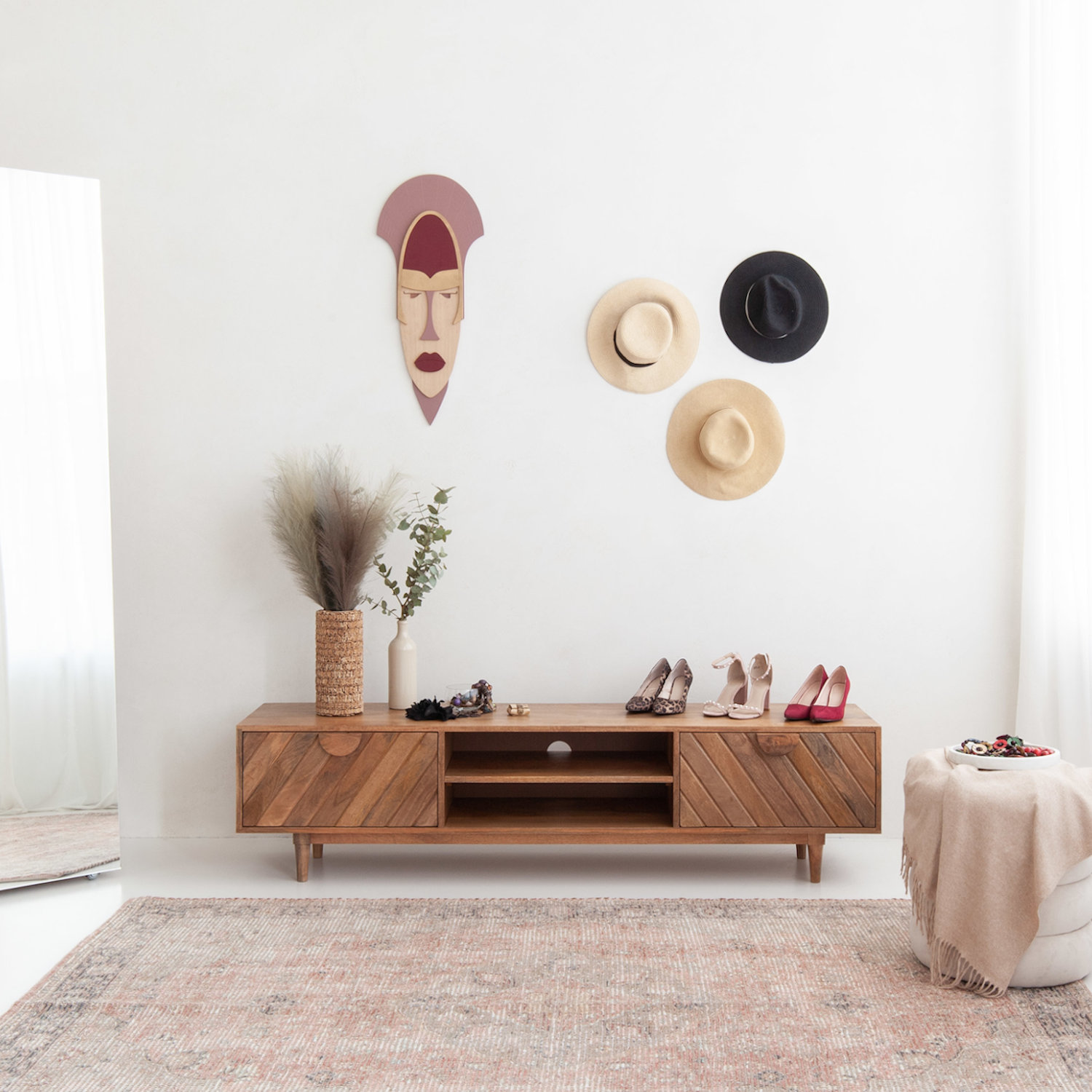 George Oliver Garibay Solid Wood TV Stand for TVs up to 78" | Wayfair.co.uk