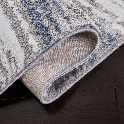 Sand & Stable Southport Performance Gray/Blue Rug & Reviews | Wayfair