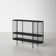 AllModern Sobro Black Metal Narrow Birdcage Style 2 Shelf Console Table ...