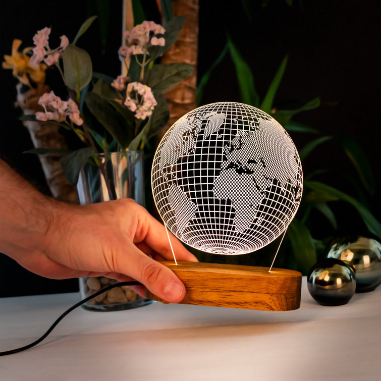zarify World Map 24cm Table Lamp | Wayfair.co.uk