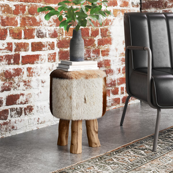 Small-rustic-wood-stool | Wayfair