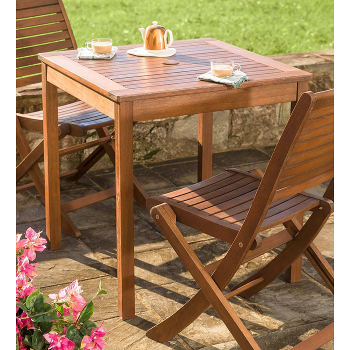 Plow & Hearth Eucalyptus Solid Wood 2 - Person Bistro Table | Wayfair