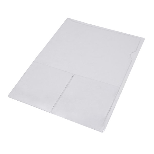 Evelots Folders-clear Plastic Protectors-2 Pockets In Front-letter Size ...