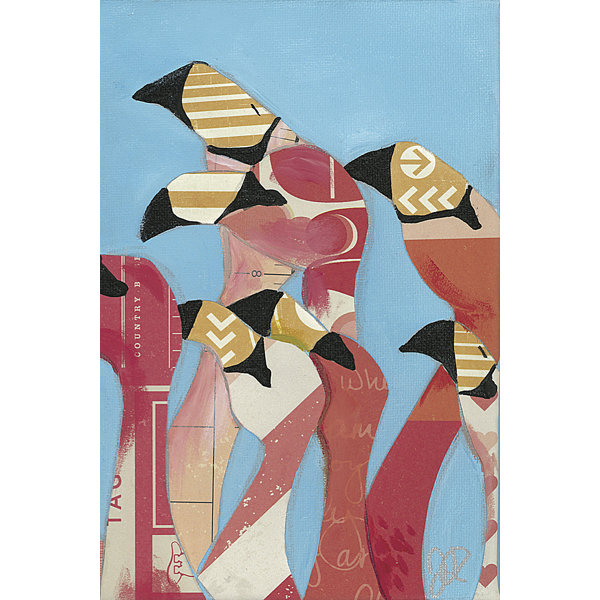 Bayou Breeze Flock Of Flamingoes II by Jennifer Rutledge - Wrapped ...