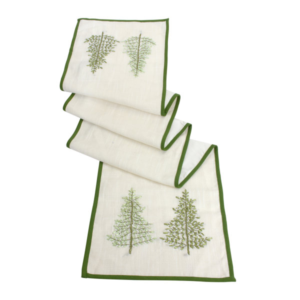 The Twillery Co.® Newhall Rectangular Christmas Polyester Table Runner ...