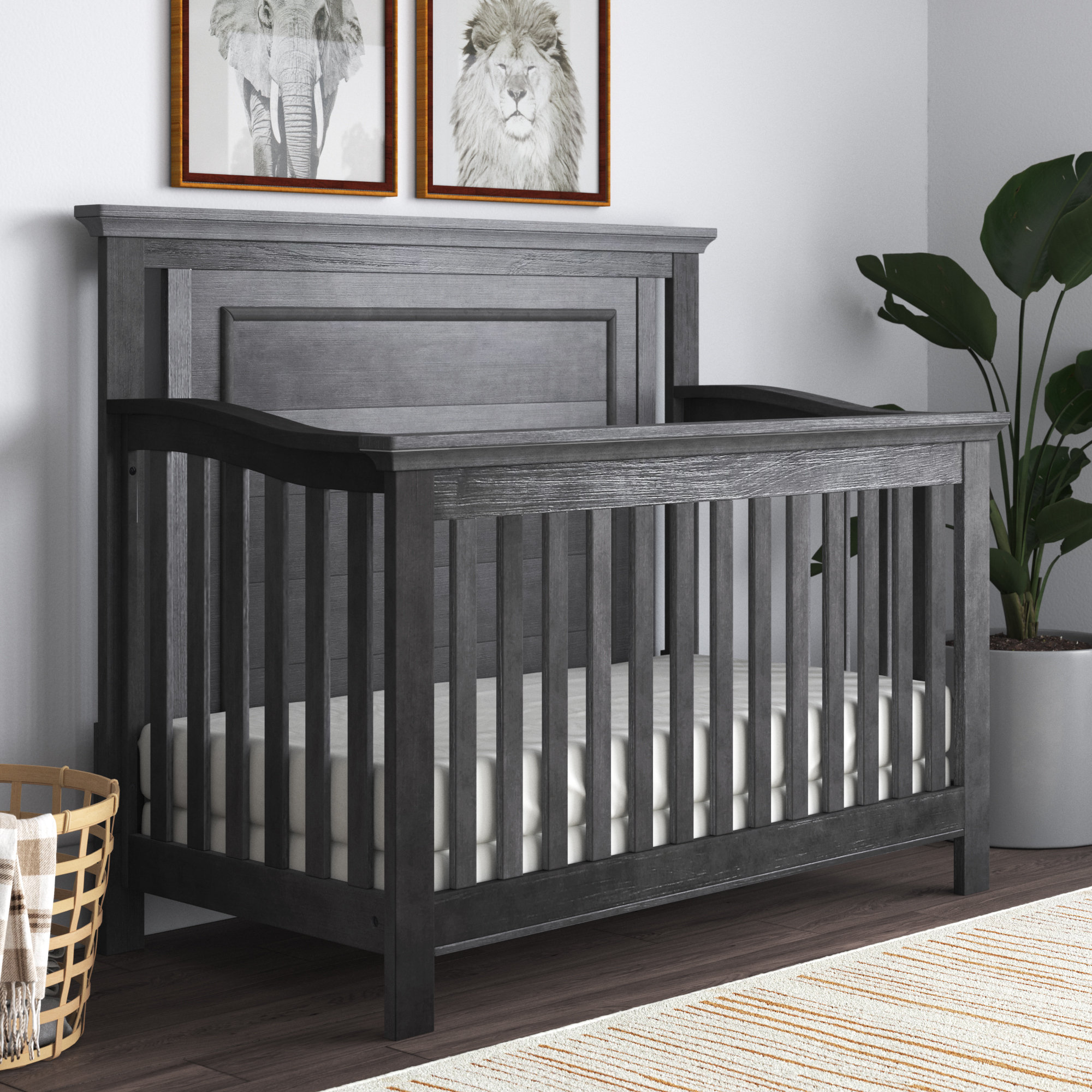Greyleigh™ Baby & Kids Adame 5-in-1 Convertible Crib | Wayfair