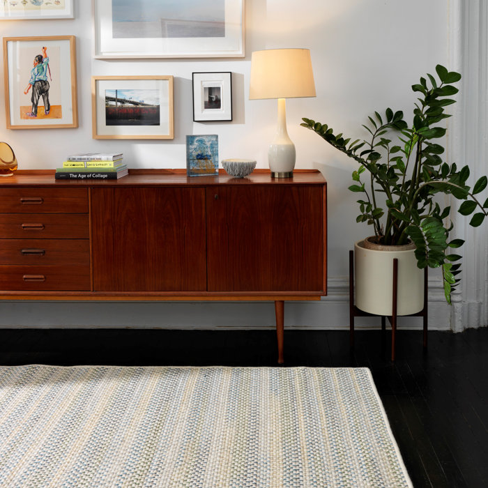 Highland Dunes Arvie Machine Braided Wool Natural Rug & Reviews | Wayfair