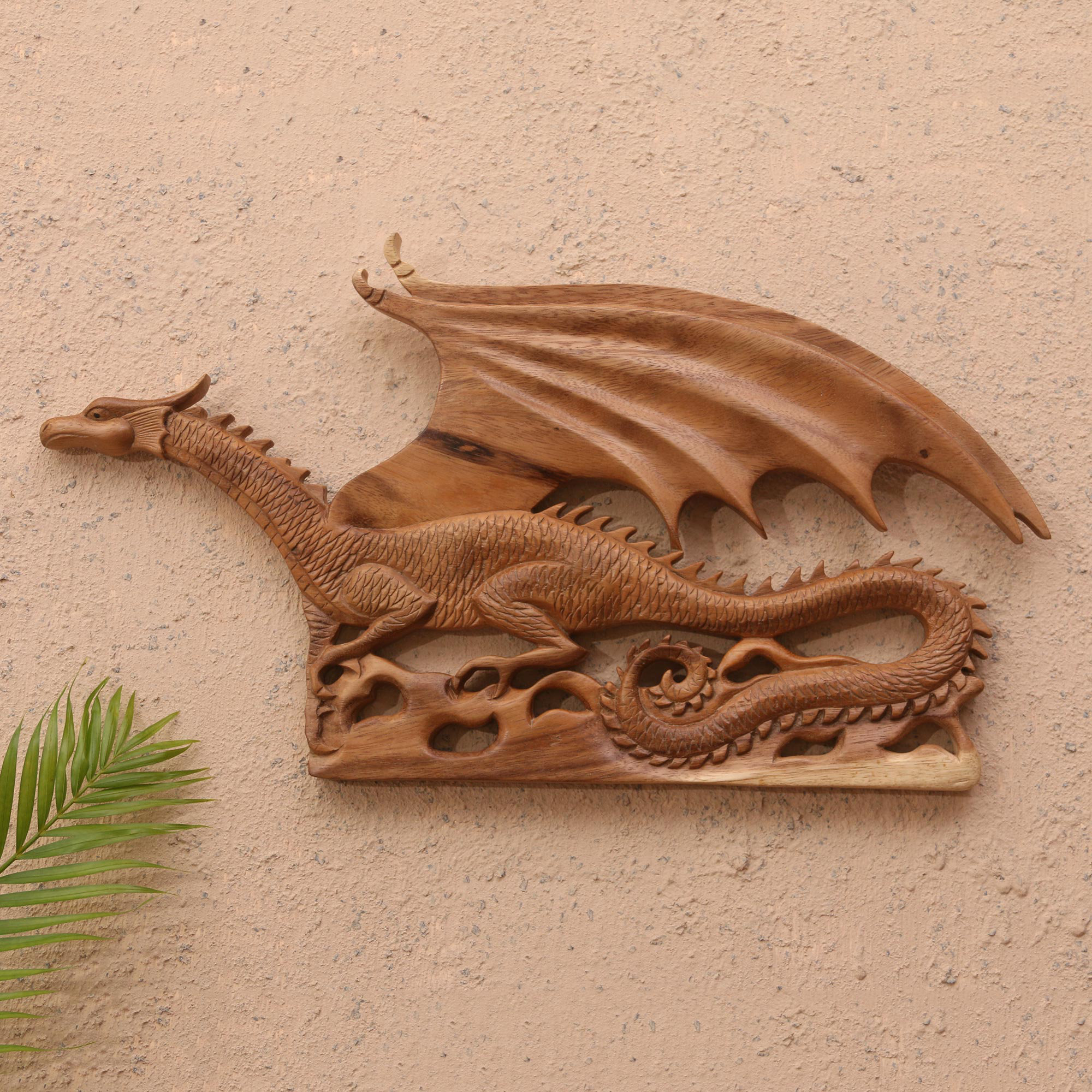 Trinx Tails and Scales Wood Relief Panel Wall Décor | Wayfair