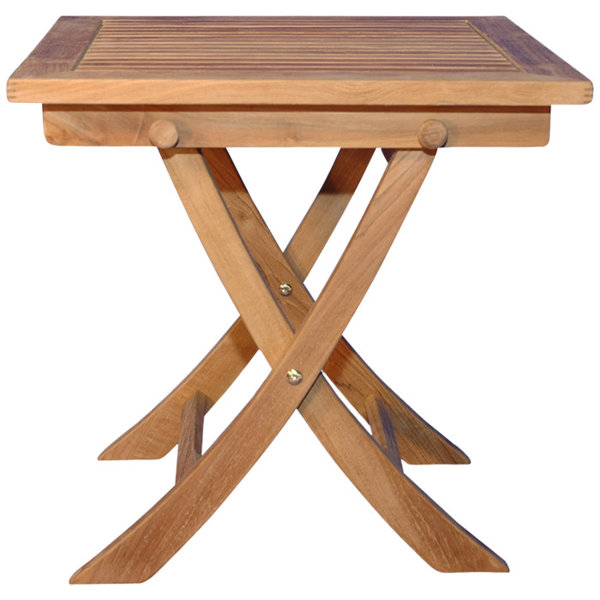 Teak-folding-side-table | Wayfair
