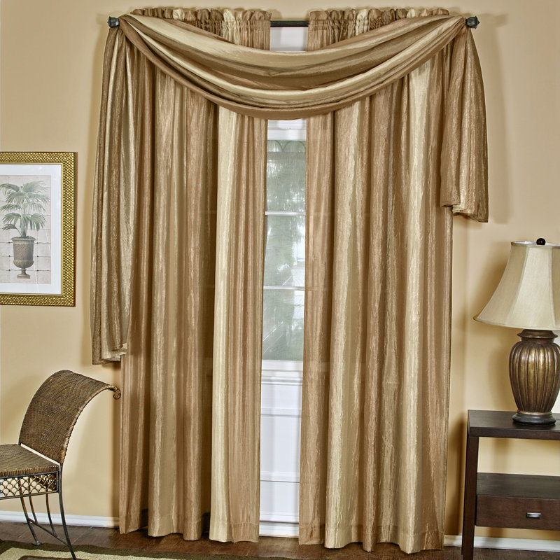 Astoria Grand Velia Polyester Sheer Window Scarf Panel & Reviews | Wayfair