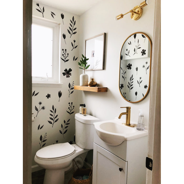 Urban Walls Inked Flowers 76 Piece Wall Decal Set & Reviews | Wayfair