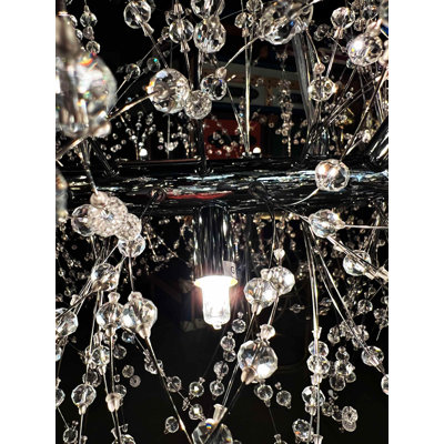 Mercer41 Jannuel 16 - Light Crystal Sputnik Wagon Wheel Chandelier ...