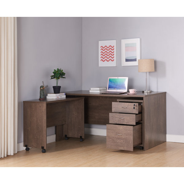 Hokku Designs Bryndis 2 Piece L-Shape Writing Desk Office Set | Wayfair
