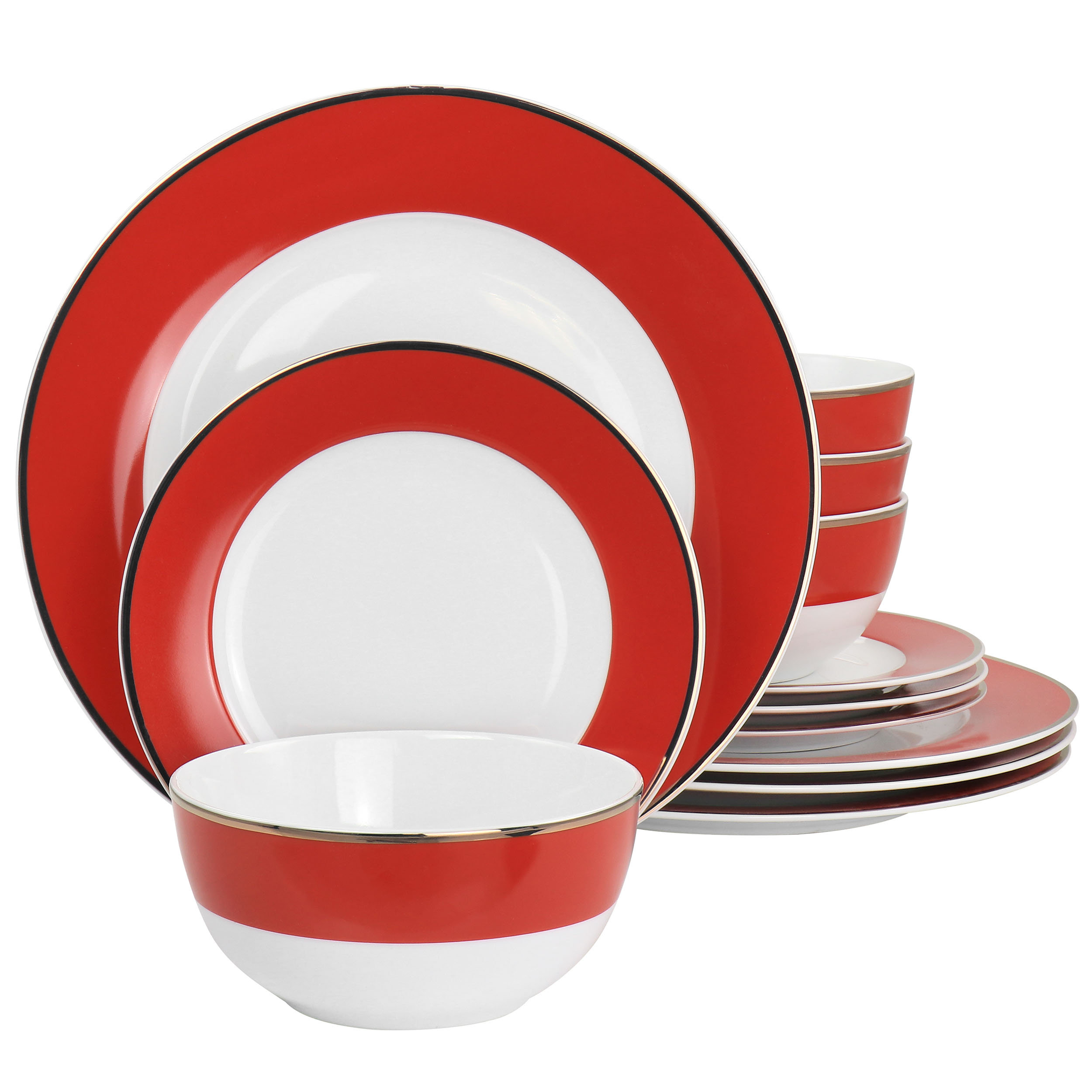 Martha Stewart Ceramic Dinnerware - Set of 12 | Wayfair