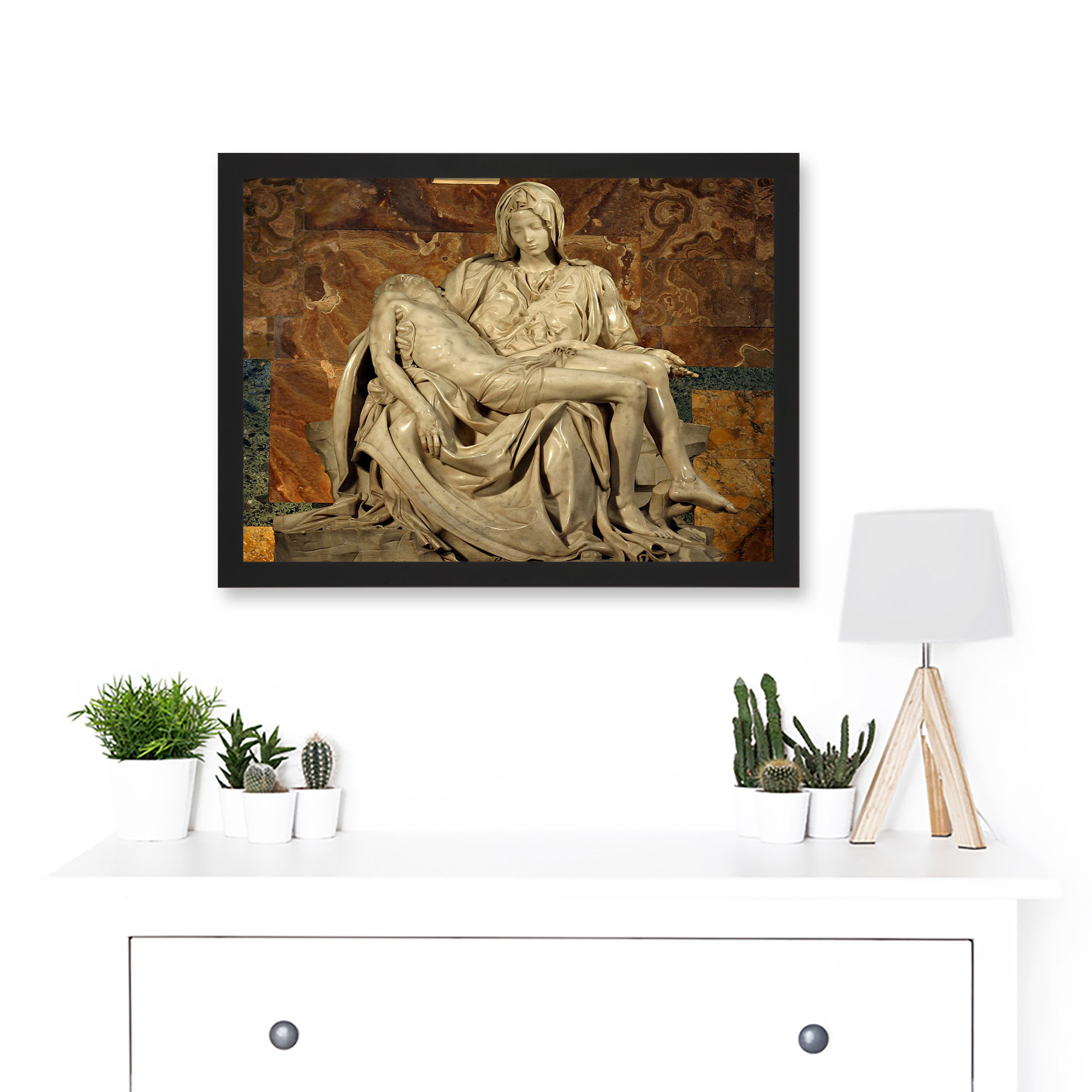 Astoria Grand Michelangelo Pieta 1499 Painting - Picture Frame Art ...