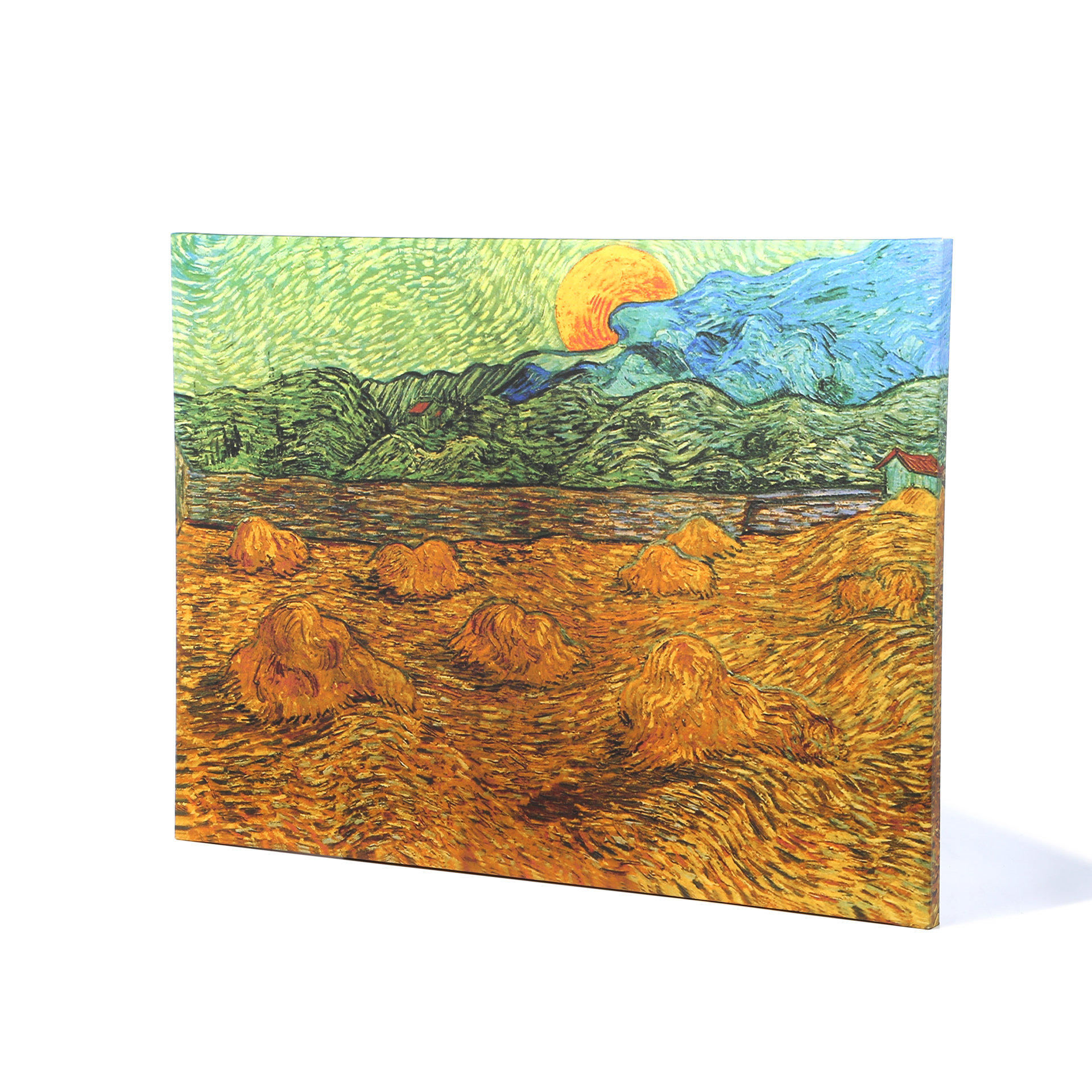 Vault W Artwork Evening Landscape With Rising Moon On Canvas by Vincent ...