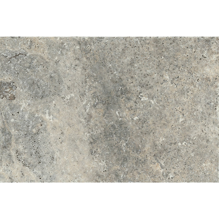Emser Tile Travertine 16" x 24" Field Tile in Ancient Tumbled Silver ...