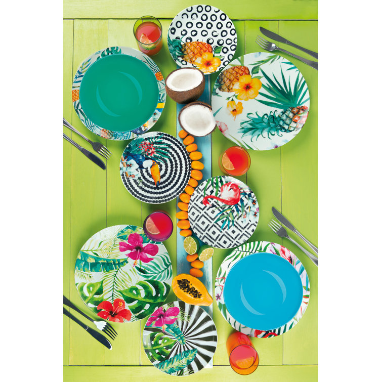 Excelsa Tropical Chic Dinnerware - Set of 18 & Reviews | Wayfair.co.uk