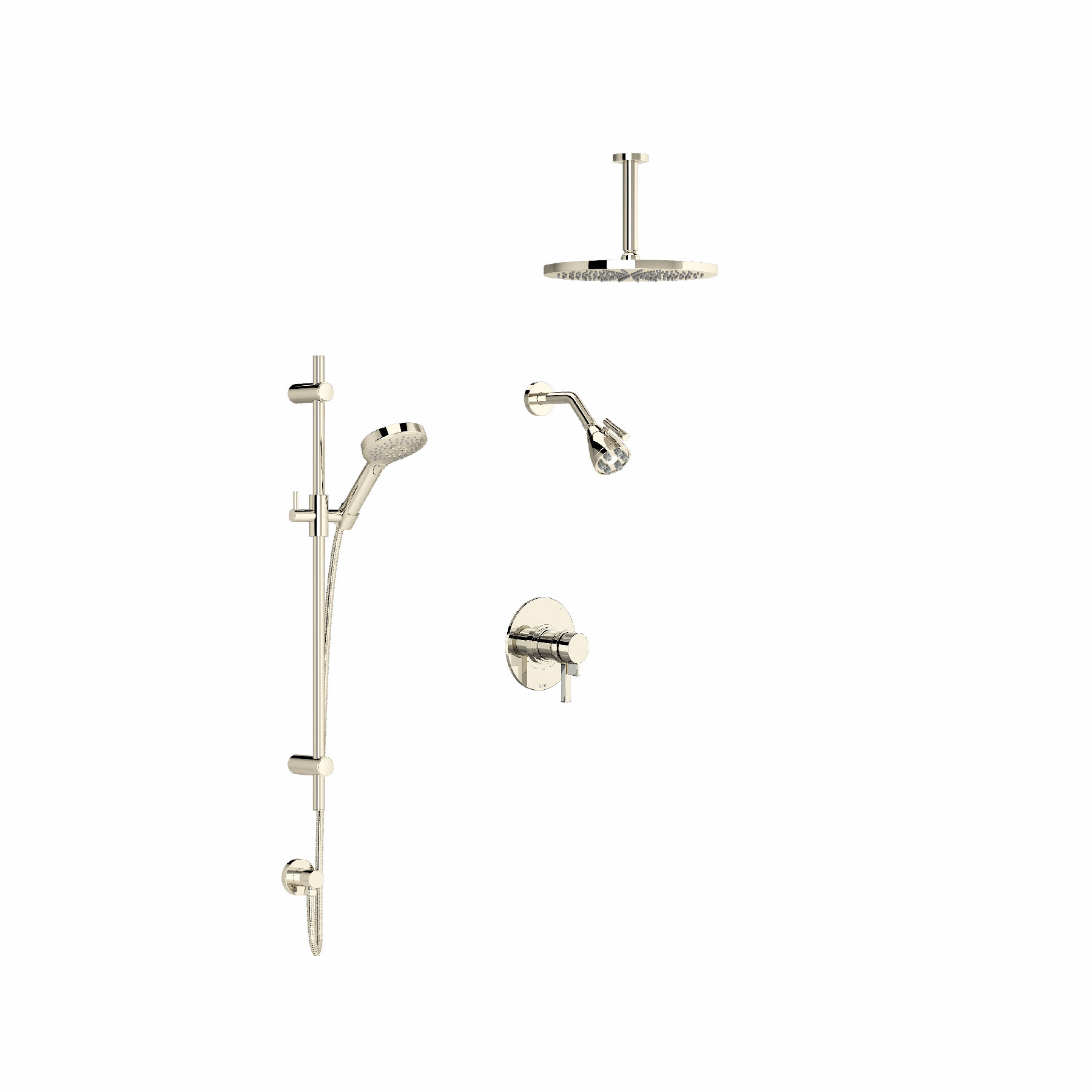 House of Rohl Lombardia Pressure Balanced Complete Shower System with ...