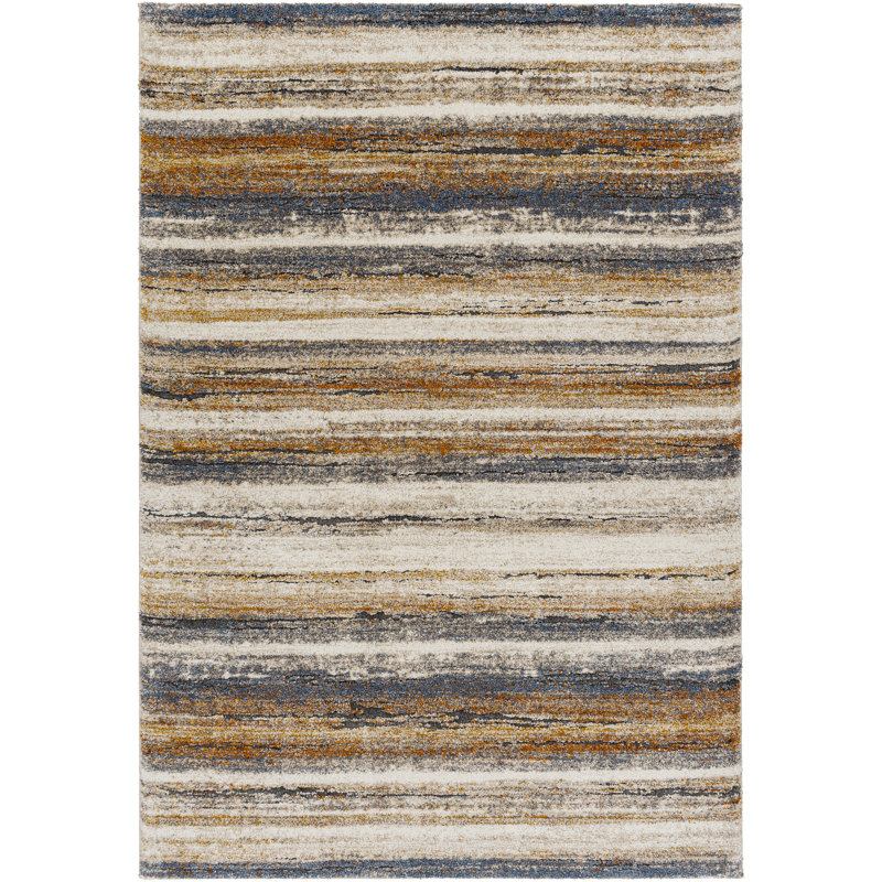 Trent Austin Design® Dunigan Performance Rust/Slate/Beige Rug | Wayfair