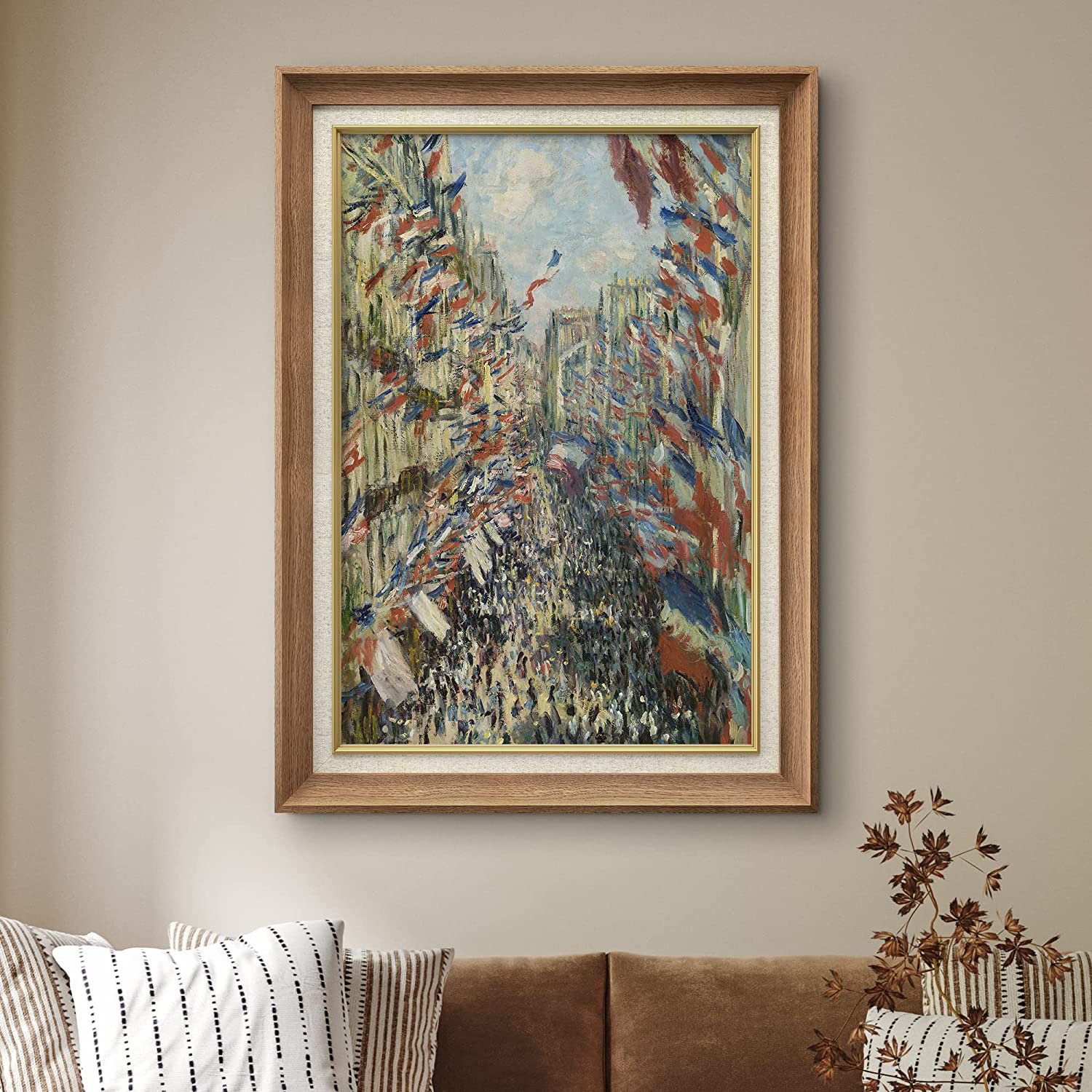 SIGNLEADER The Rue Montorgueil In Paris by Claude Monet - Single ...