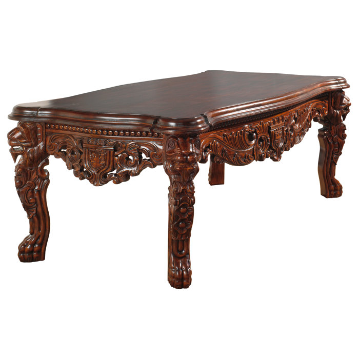 Design Toscano Lord Raffles Solid Wood Coffee Table & Reviews | Wayfair