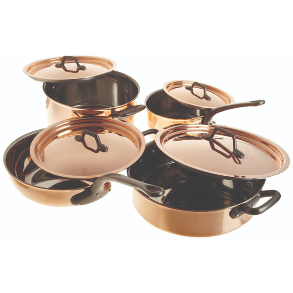 MatferBourgeat Matfer Bourgeat 8 Piece Copper Cookware Set | Wayfair