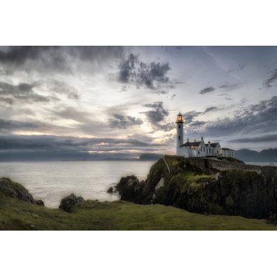 Longshore Tides Lighthouse Panorama by Danny Head - Wrapped Canvas ...