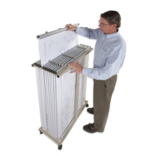 Brookside Design MVPC Heavy Duty Vertical Blueprint Storage Mobile Plan ...