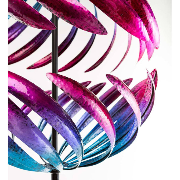 Plow & Hearth Split Sphere Metal Garden Wind Spinner & Reviews | Wayfair