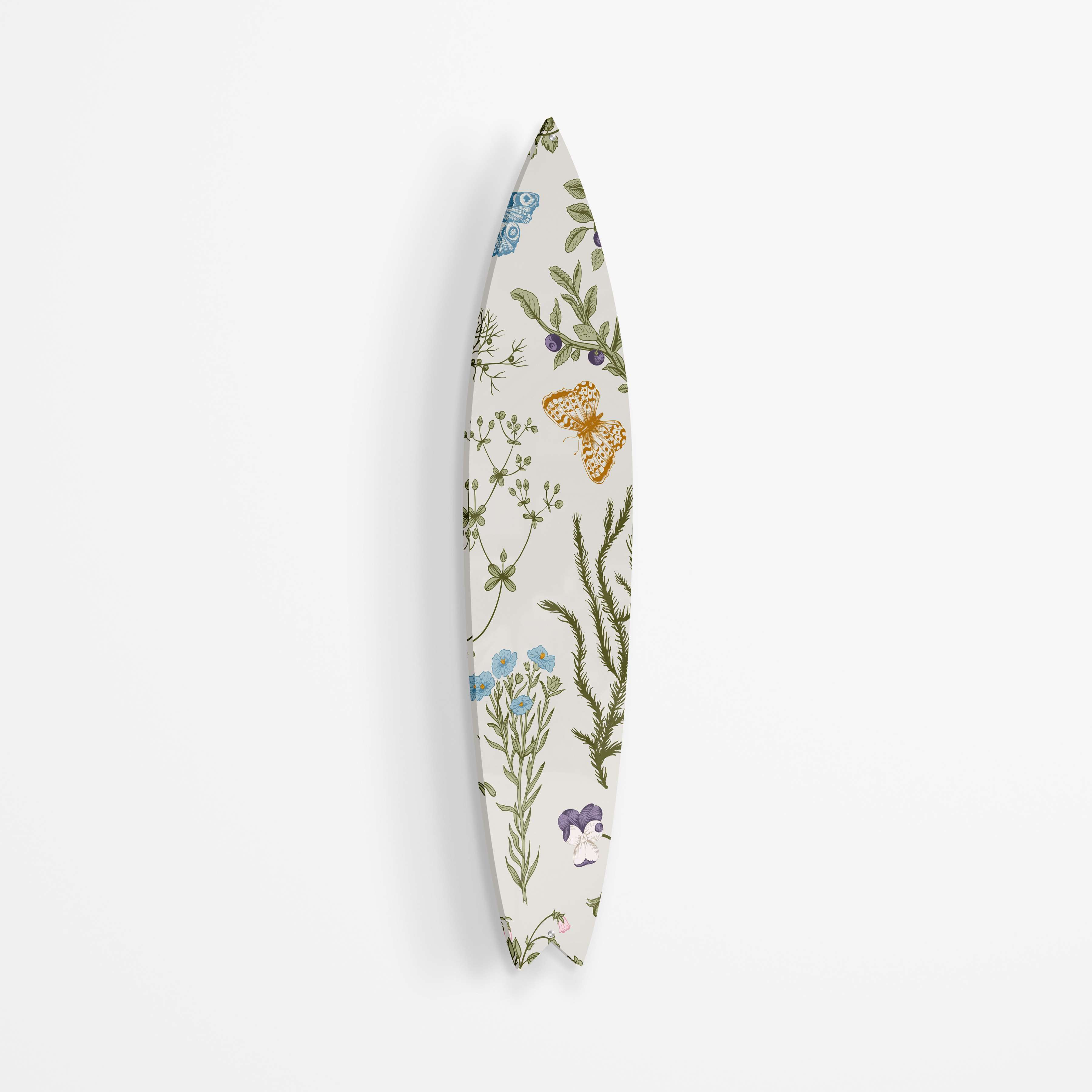 UniQstiQ Herbs And Wild Flowers Surfboard - Unframed Bold Art | Wayfair