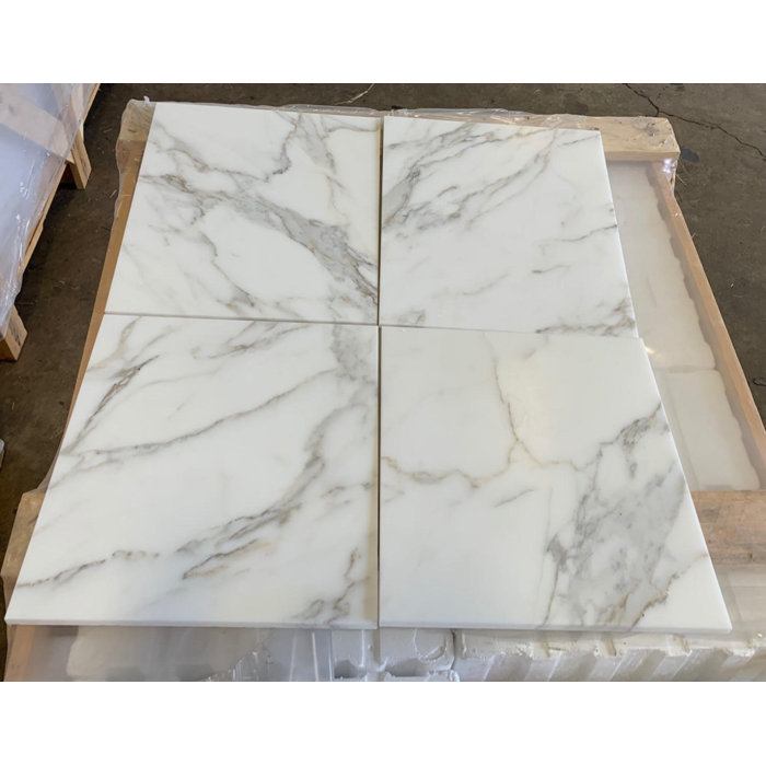 Stone & Tile Shoppe, Inc. 24" x 24" Marble Marble Look Wall & Floor ...