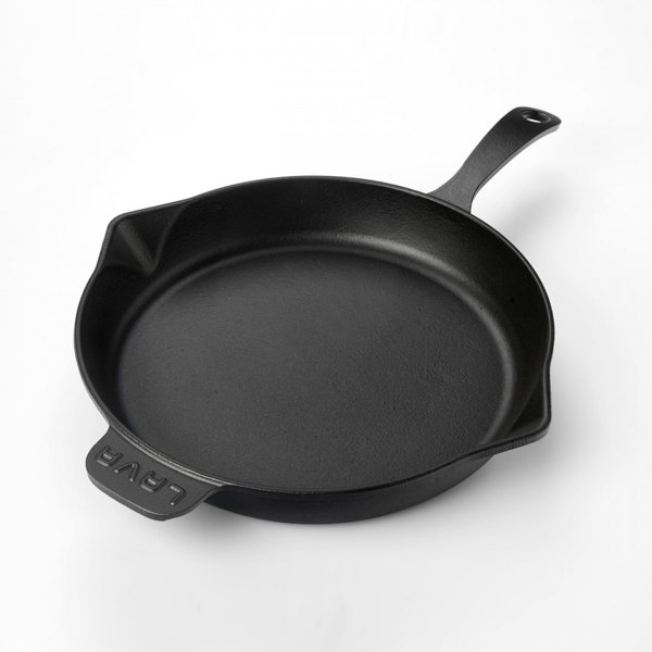 LAVA CAST IRON Lava Enameled Cast Iron Skillet Frying Pan with Pour ...
