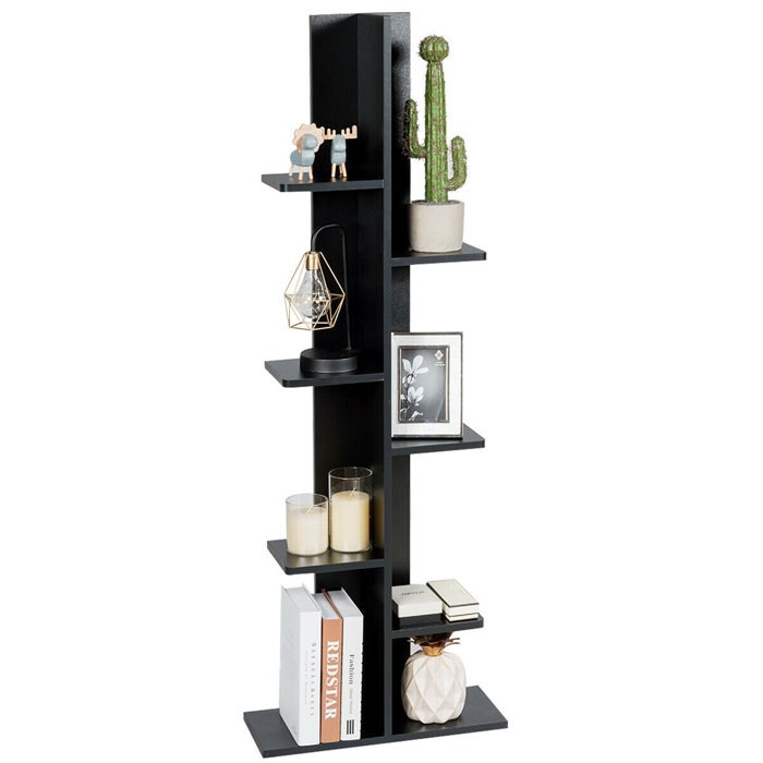 Brayden Studio® Adonay Geometric Bookcase & Reviews | Wayfair