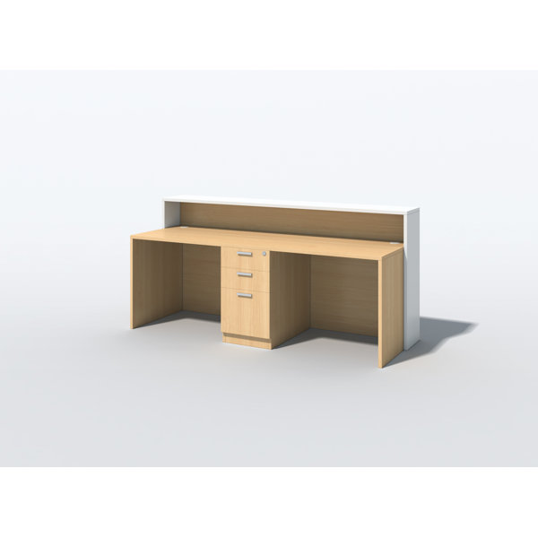 In2 Design 2 Person Rectangular Laminate Reception Desk | Wayfair
