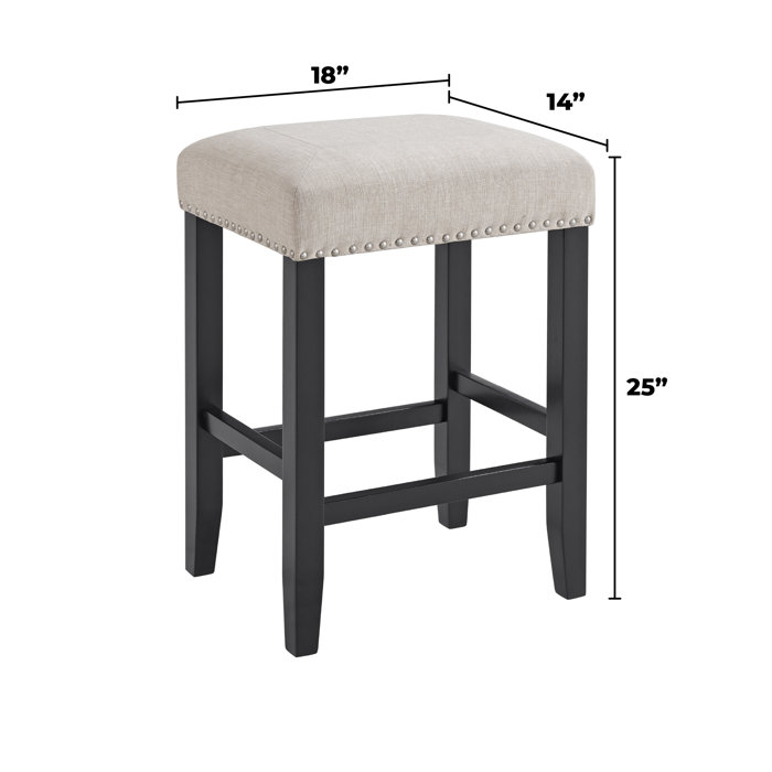 Wade Logan® Arystan Glass Top Counter Height Bar Console Table with 3 ...