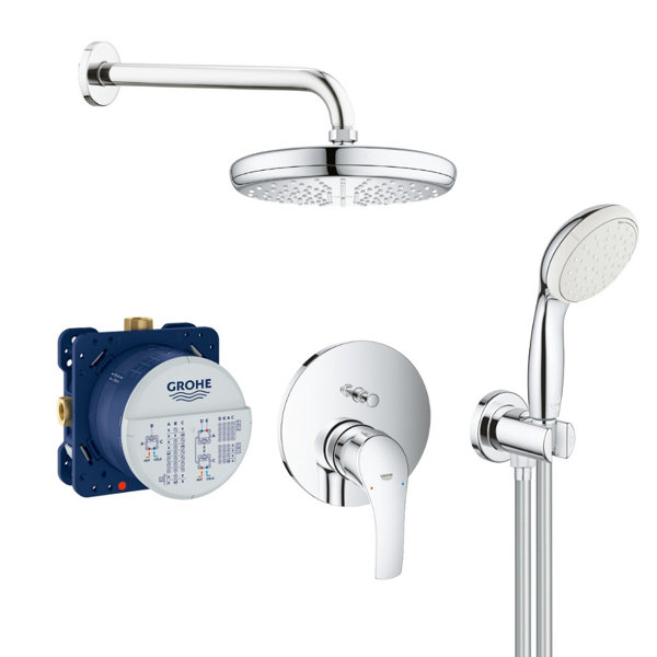 Livea Mixer Shower with Dual Shower Head | Wayfair.co.uk