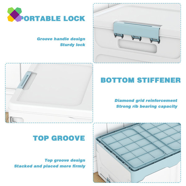 Rebrilliant Foldable Plastic Box | Wayfair