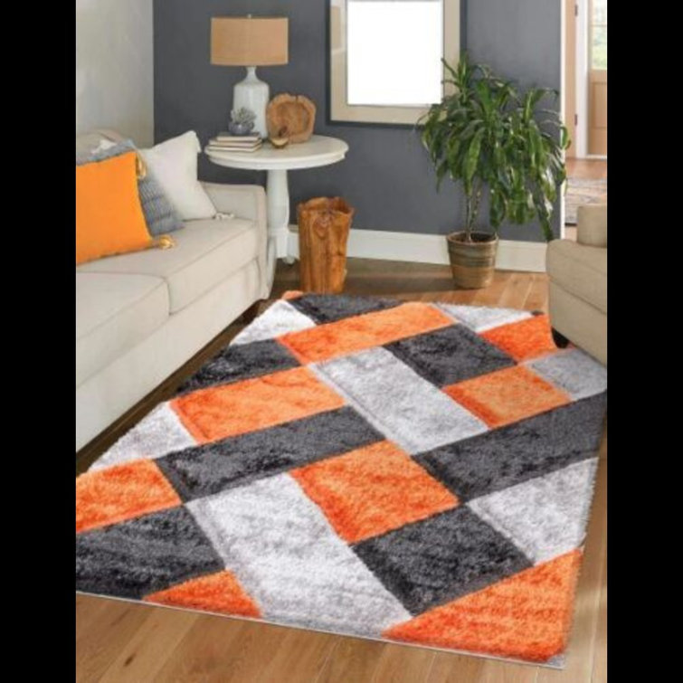 Ivy Bronx Bambie Orange Rug | Wayfair.co.uk