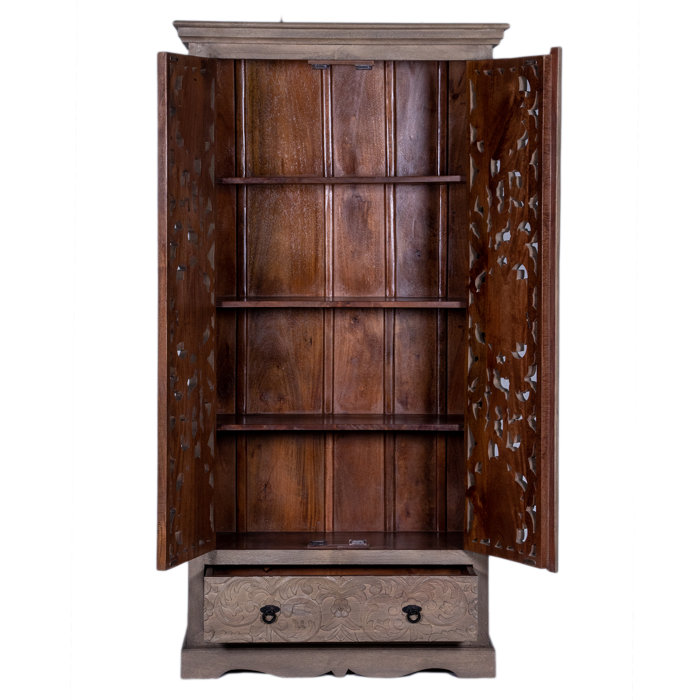 Bungalow Rose Replogle Solid Wood Armoire & Reviews | Wayfair