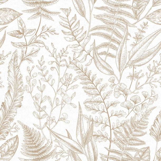 Galerie Wallcoverings Into The Wild Collection Matte Botanical Leaf 33 ...