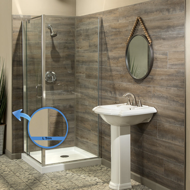 Palisade Plank Tile Shower and Tub Surround Kit | Wayfair