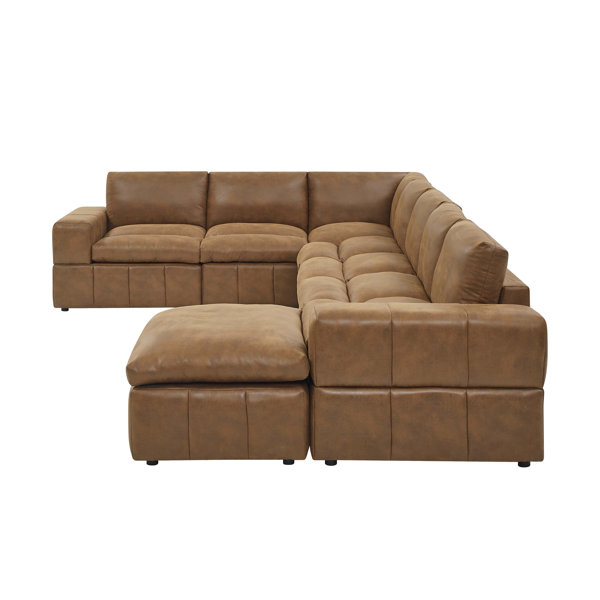 Ebern Designs Sorley 8 - Piece Upholstered Sectional & Reviews | Wayfair
