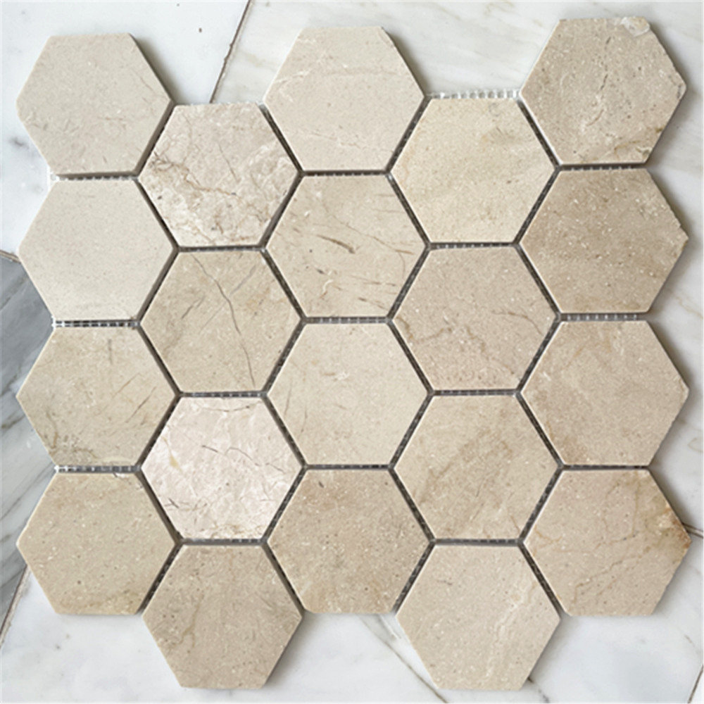 Marble Online 12" x 11" Marble Mosaic Sheet Subway Wall & Floor Tile ...