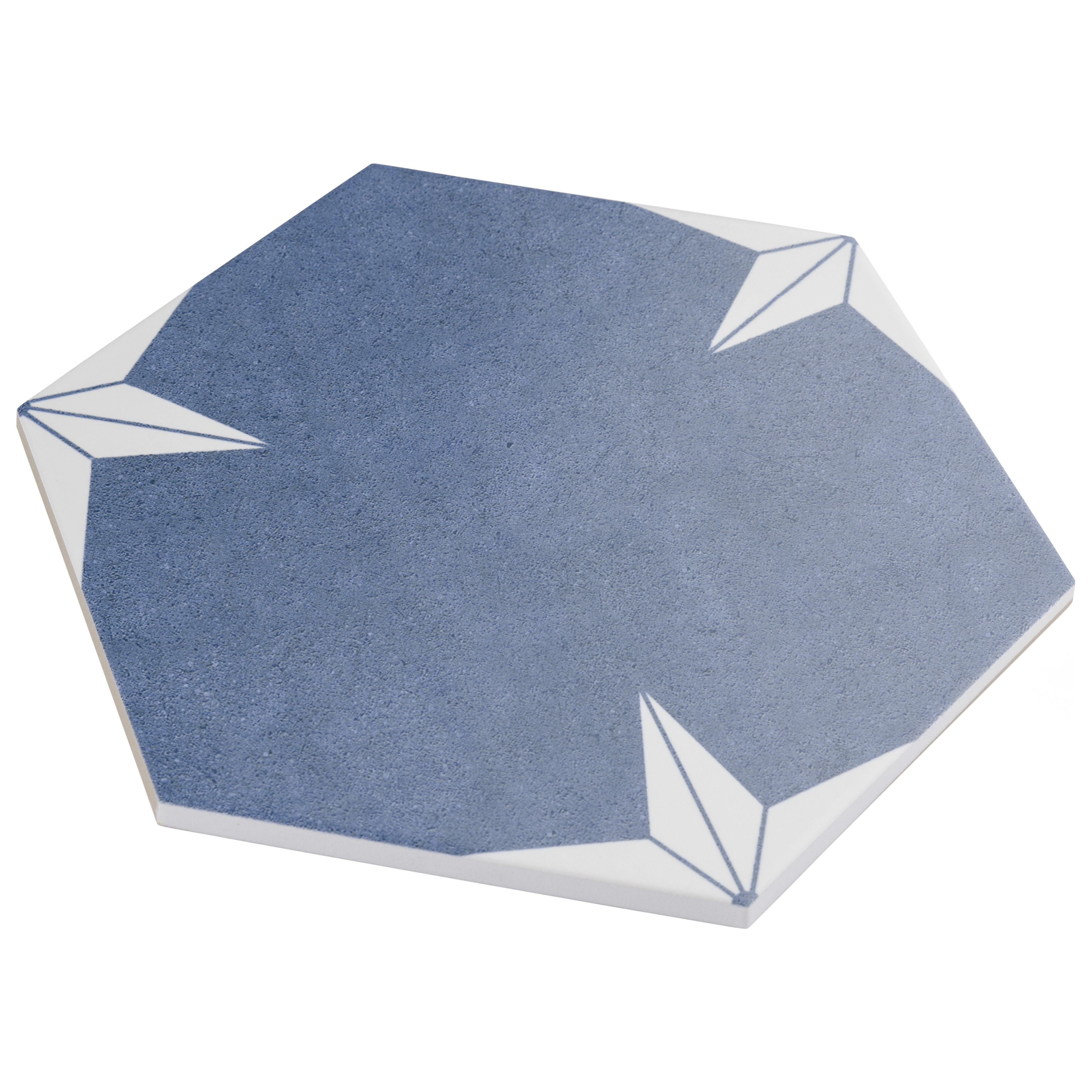 Merola Tile Stella Hex 9" x 10". Porcelain Patterned Wall & Floor Tile ...